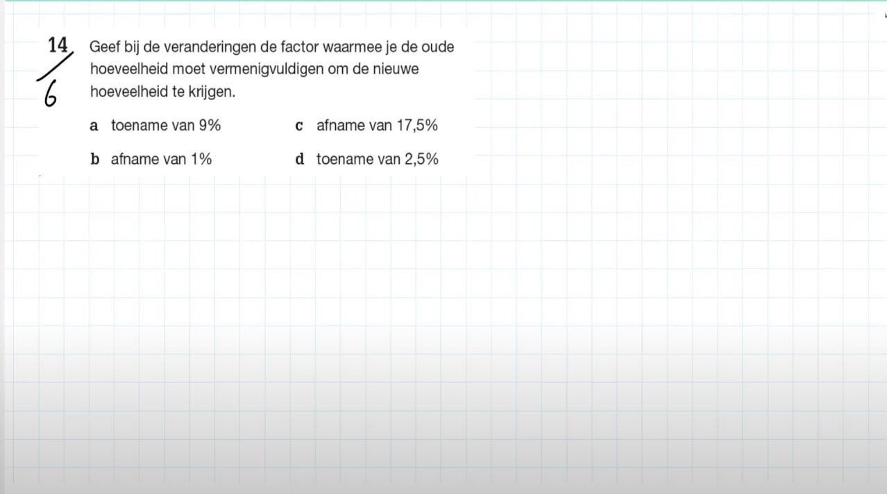 Video VWO 2 13e editie opgave 2 | 7.1 Van procent naar factor ... Video VWO 2 13e editie opgave 2 | 7.1 Van procent naar factor ...